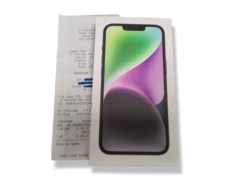 IPHONE 14 128 GB / NOVO / R1, RATE