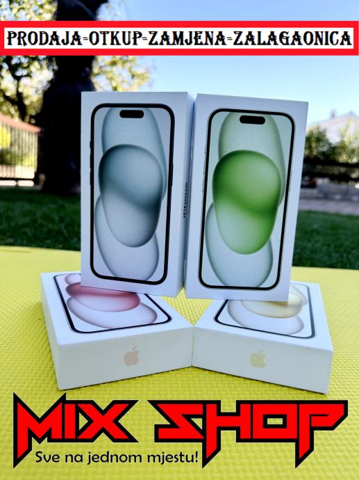 APPLE IPHONE 15 PLUS 128GB PINK/ROZI NOVO GARANCIJA ZAMJENA DA