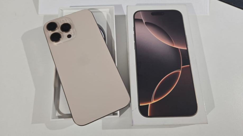 APPLE iPhone 16 Pro Max 256GB Desert Titan RAČUN R1, GARANCIJA E-POINT