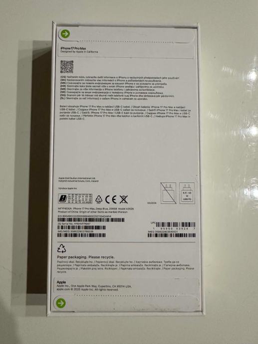iPhone 17 pro max - zamjena za iPhone 17 pro