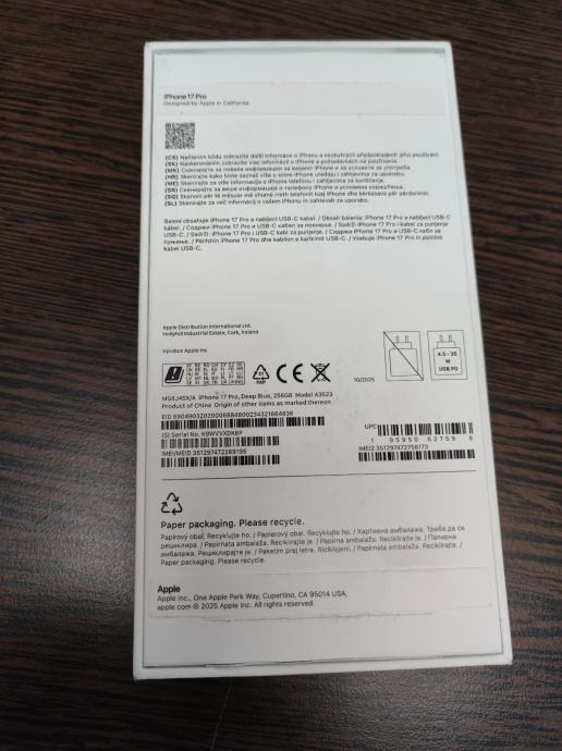 iPhone 17 Pro, Deep Blue, 256GB