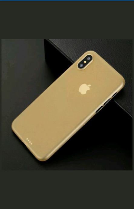 IPhone X Maska Zlatna