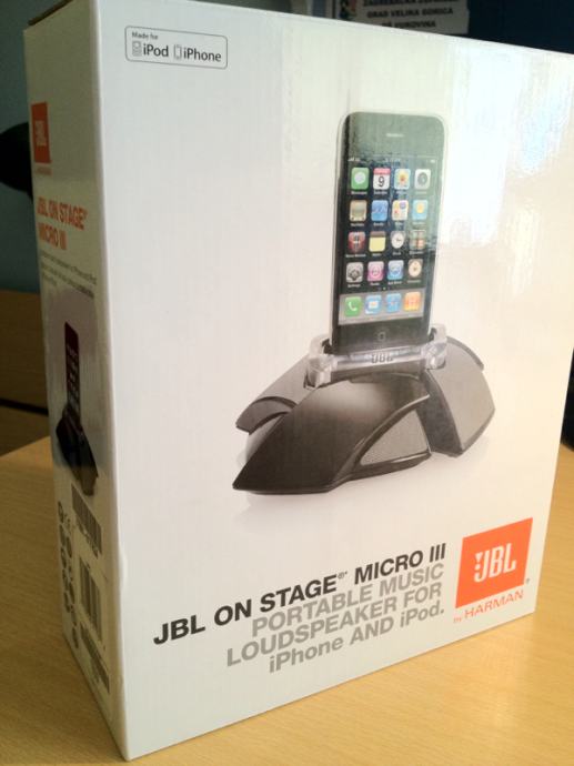 JBL On Stage Micro III docking station/zvučnici za iphone