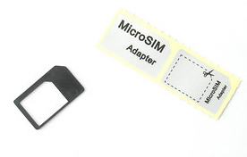 Micro SIM card adapter sa predloškom - iPhone 4, iPad 3G