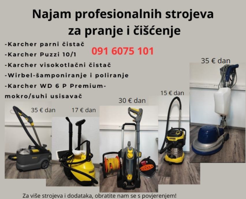Najam uređaja za kemijsko čišćenje KARCHER PUZZI 10/1