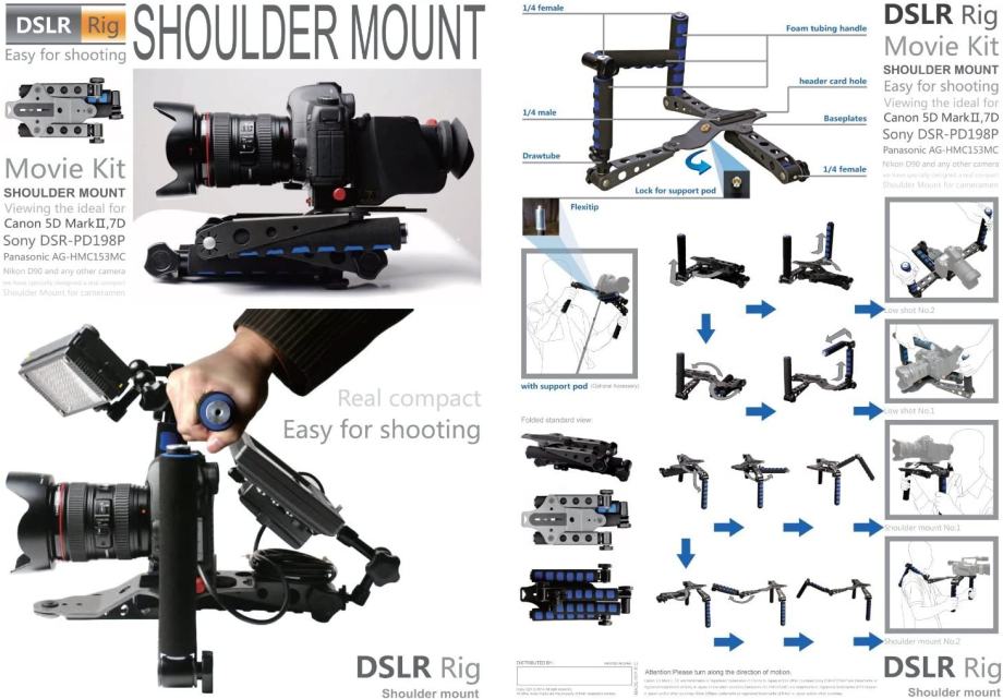 SPIDER RIG DSLR nosač za video (multirig, spider, steadycam, flycam)
