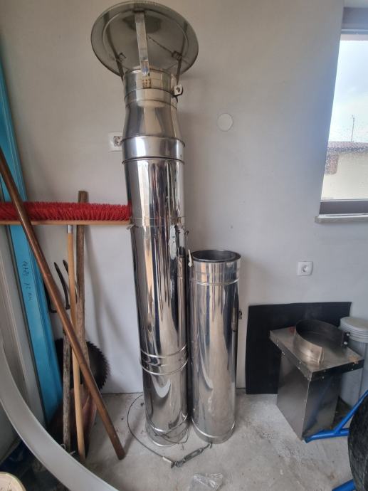 Dimnjak Inox sa izolacijom fi 150, 180, 200, 250 i dimovodne cijevi
