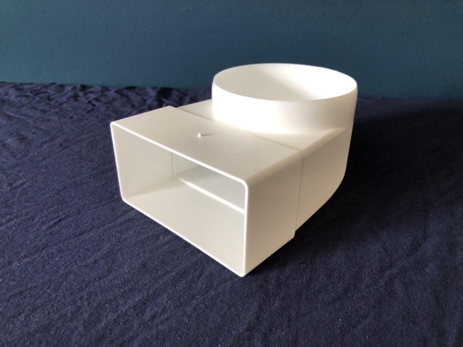 Plastični Prijelaz 110x50 Na FI 100 Za Sustav Dovoda Svježeg Zraka