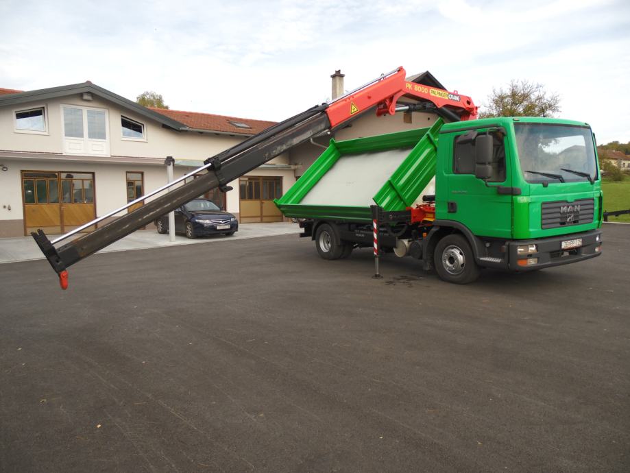 MAN 12.210 KIPER SA KRANOM PALFINGER 8000, 2006 god.