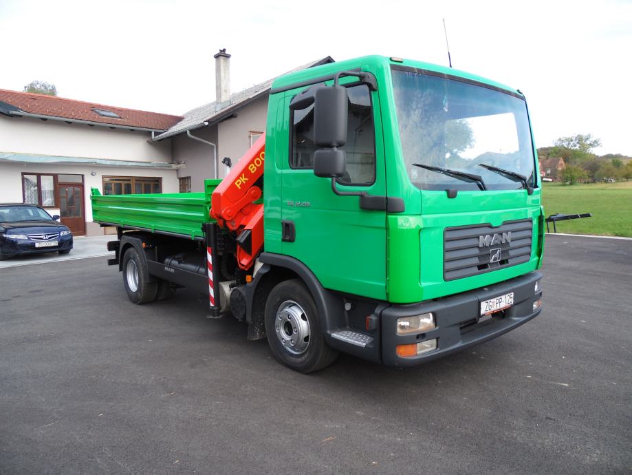 MAN 12.210 KIPER SA KRANOM PALFINGER 8000, 2006 god.