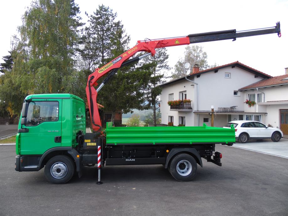 MAN 12.210 KIPER SA KRANOM PALFINGER 8000, 2006 god.