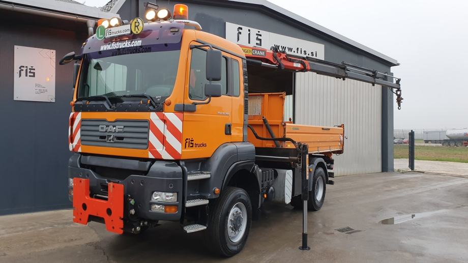 MAN 18.360 BL 4X4 kiper+ Palfinger PK9501, 2005 god.