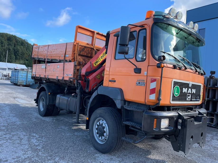 Man 19.343 kiper s sa kranom 4x4, 1998 god.