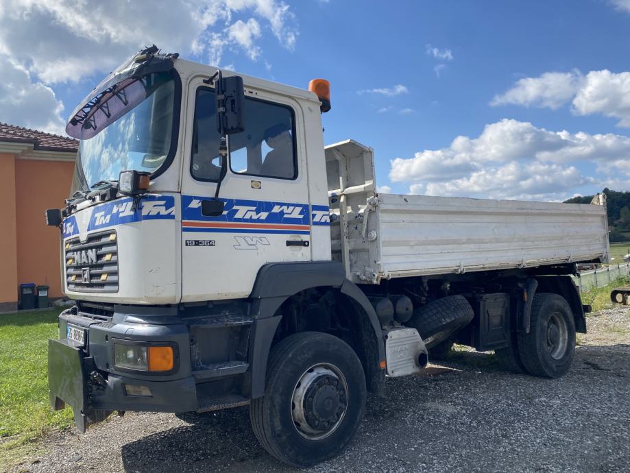 MAN 19.364 4x4 kipper, klima, 17.500€, 2000 god.