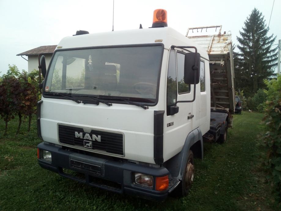 MAN 8-163 KIPER DUPLA KABINA, 2000 god.