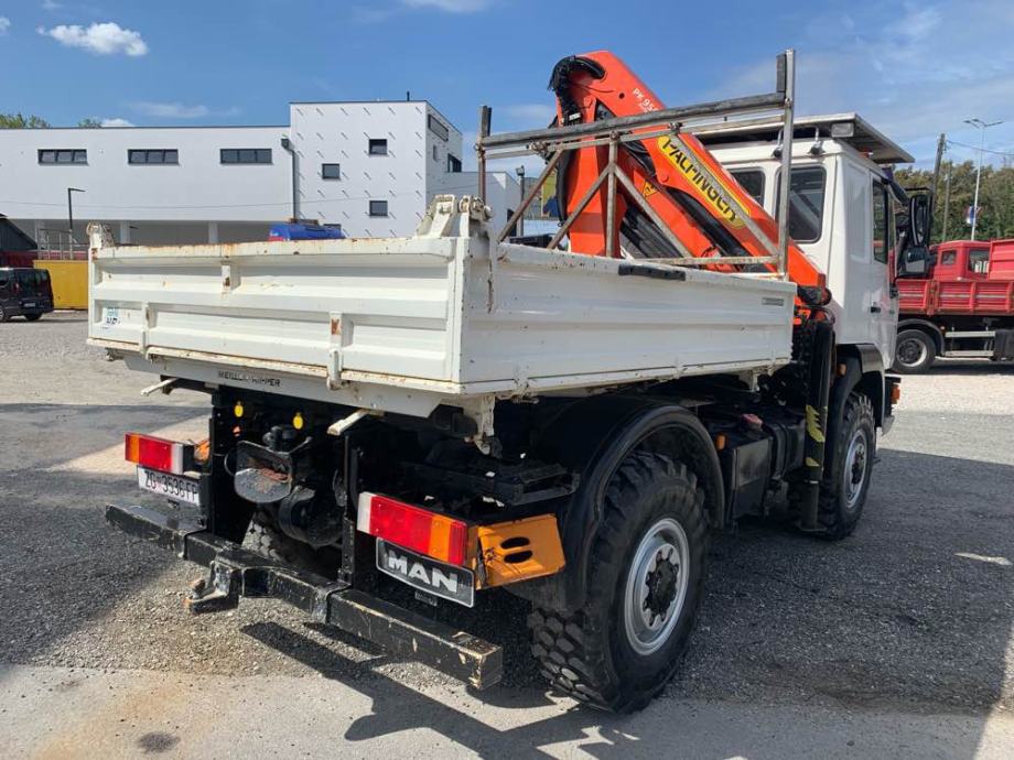 Man Le 10.220 4x4 Prednja vuca/3.strani Meiller kiper/Palfinger 9501 ...