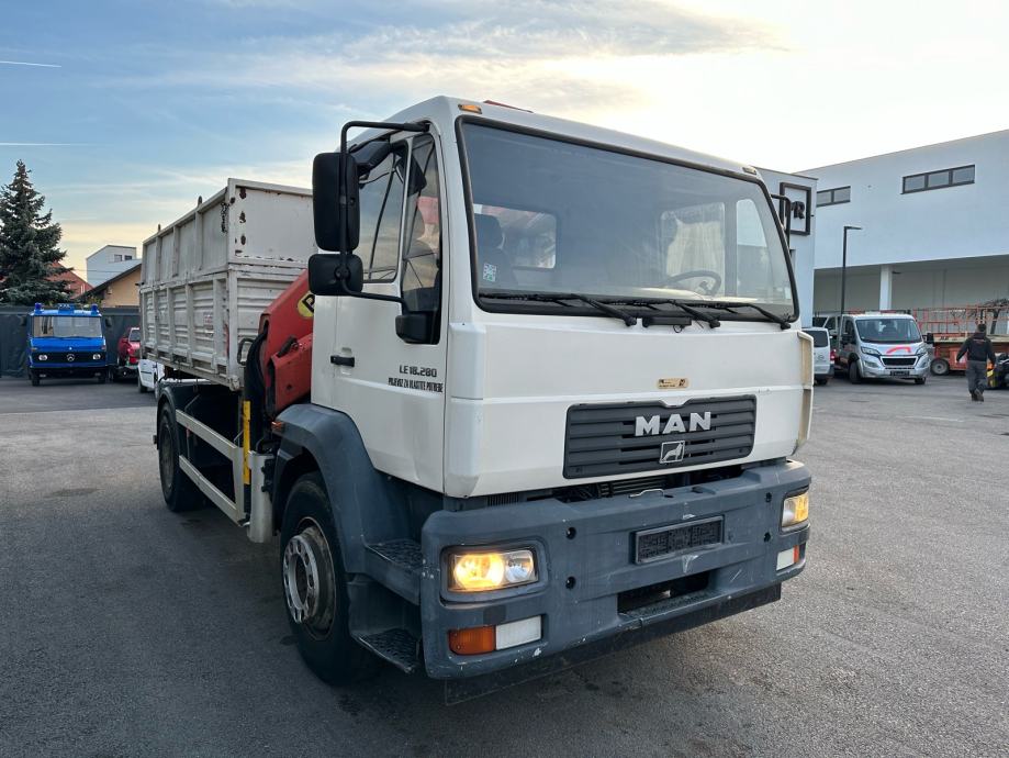 MAN LE 18.280 Kiper Kran Palfinger PK10000, 2004 god.