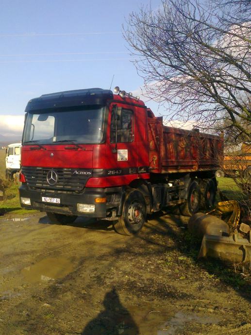 MERCEDES ACTROS zamjena za 4-osovinca,trostranog kipera, 1999 god.