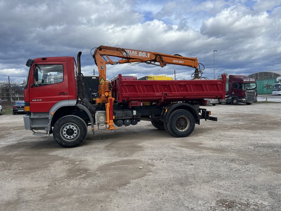 Mercedes Atego 18-28 kiper kran,grajfer 500l+rotator,,Top stanje ...