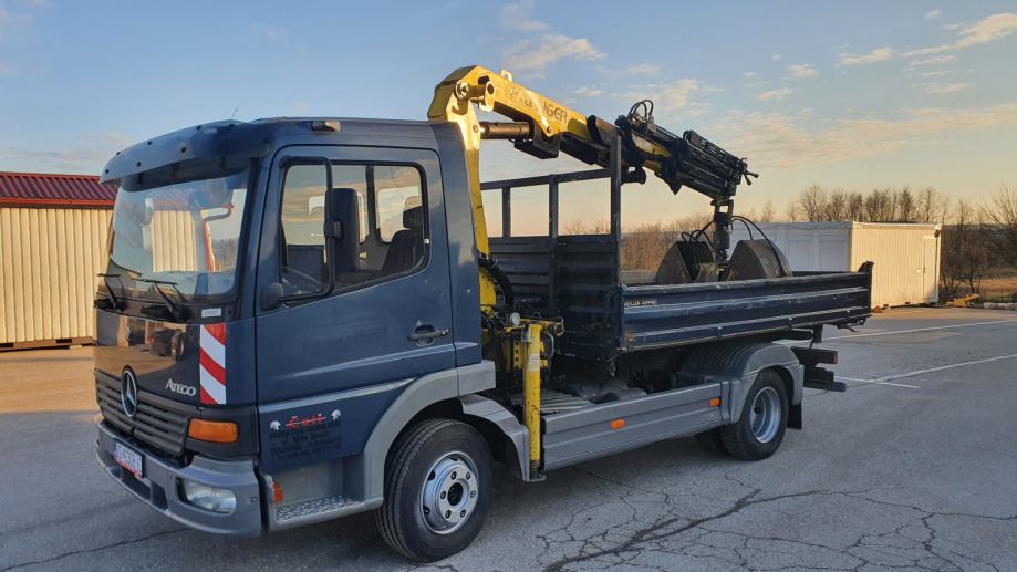 Mercedes atego 817 kiper kran Palfinger, 1998 god.