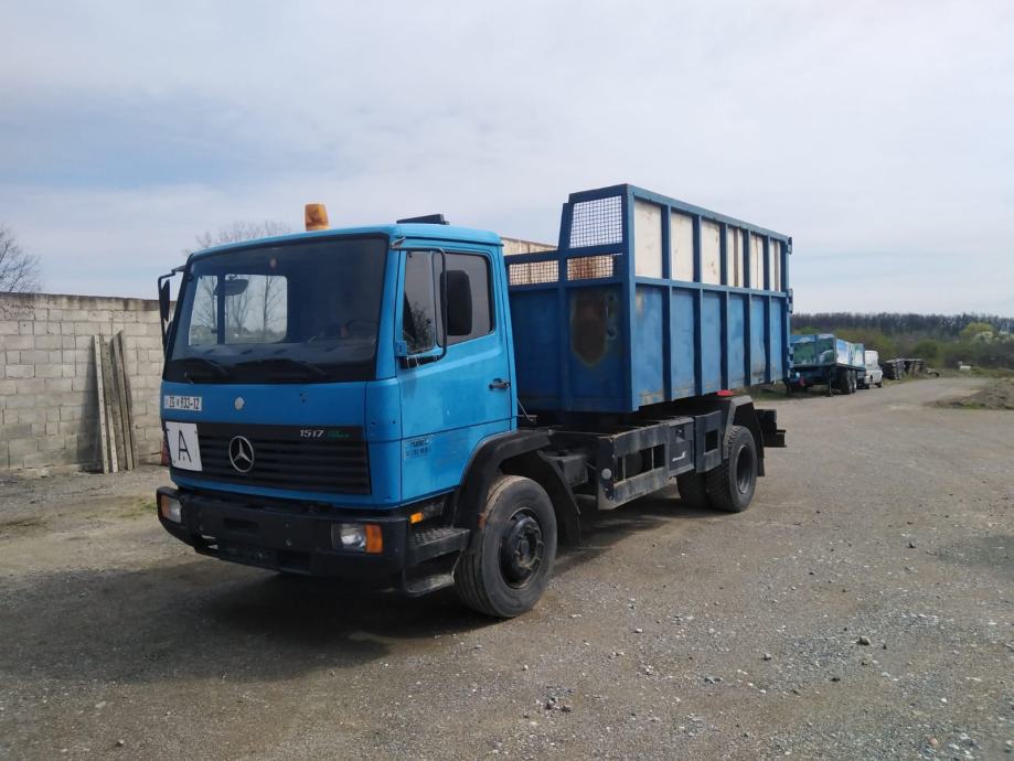 Mercedes Benz 1517 kiper,kran zamjena za automobil, 1997 god.