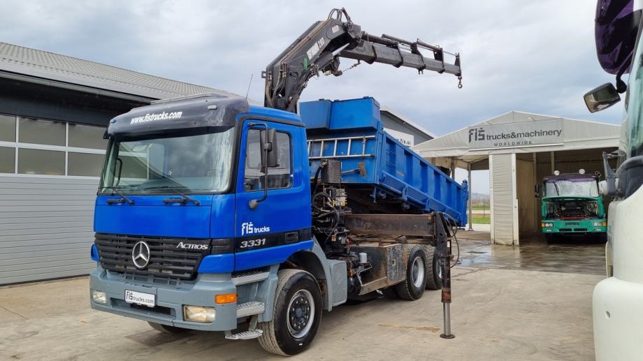 MERCEDES BENZ ACTROS 3331 K 6x4 kiper + HIAB 280-3, 1999 god.