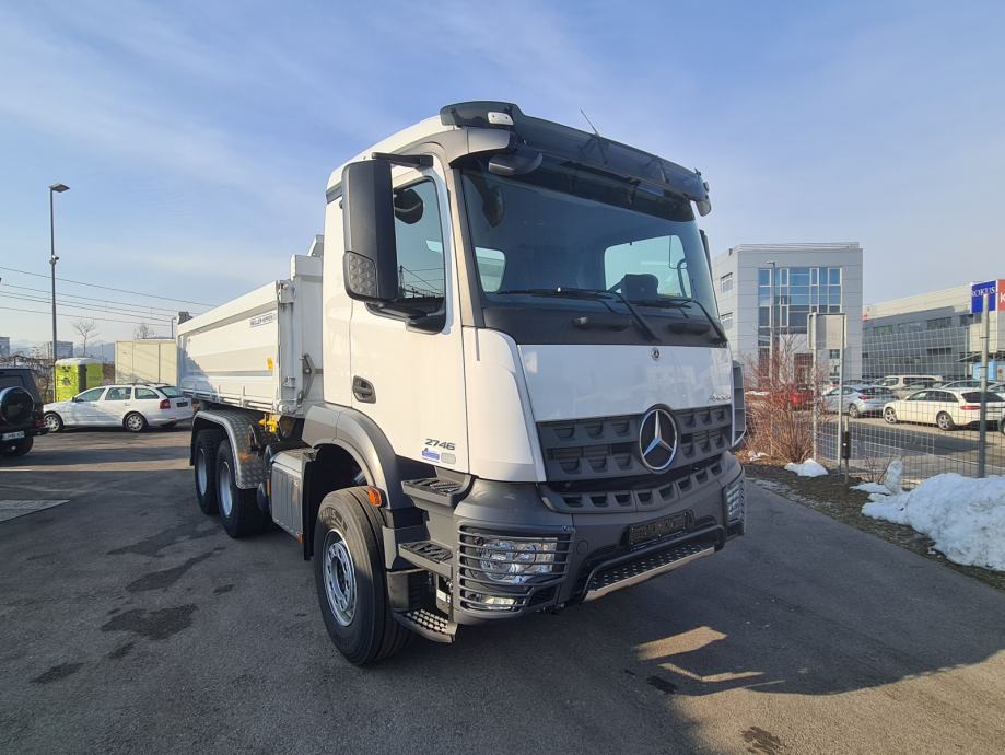 Mercedes-Benz AROCS 2746K MP5 3-strani MEILLER BORDMATIK/NOVO, 2023 god.
