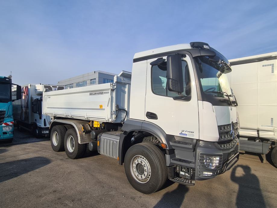 Mercedes-Benz AROCS 2746K MP5 3-strani MEILLER BORDMATIK/NOVO, 2023 god.