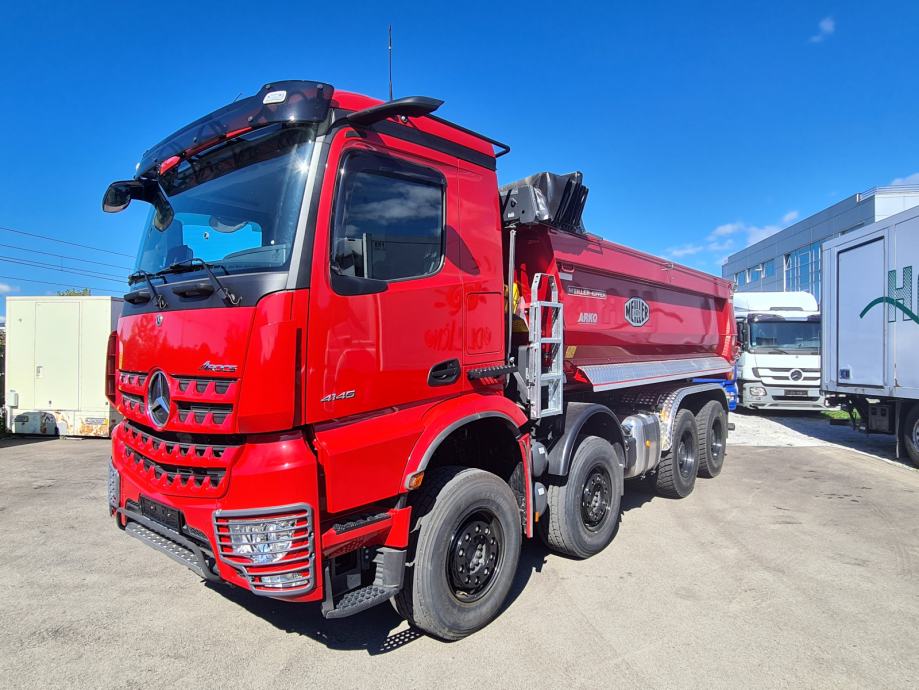 Mercedes-Benz AROCS 4145K MP5 8X4 MULDA/hardox/NOVO/ZALOGA, 2022 god.