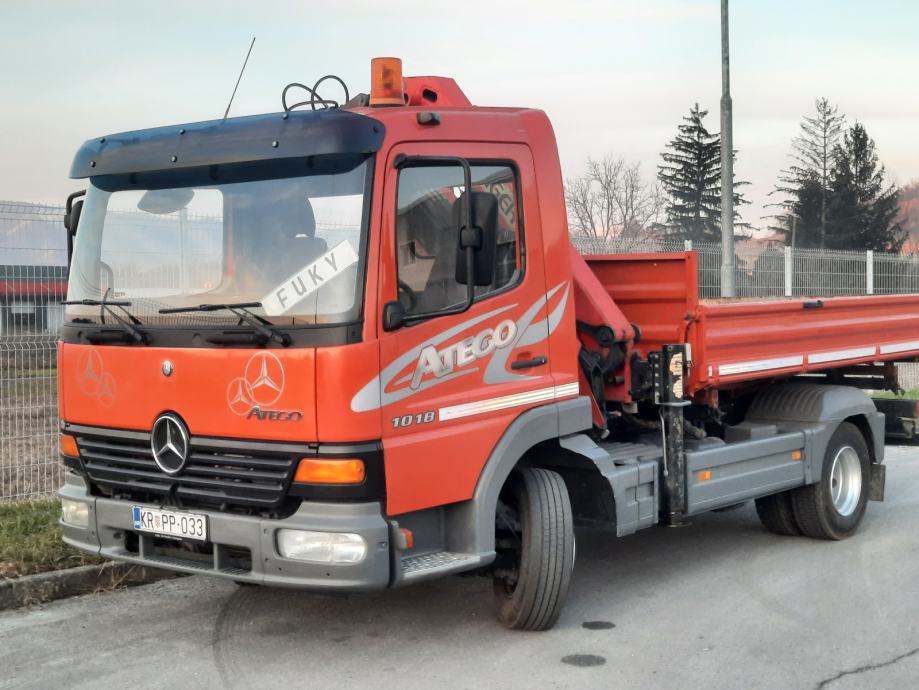 MERCEDES BENZ ATEGO 1018 KIPER KRAN PALFINGER, 2004 god.