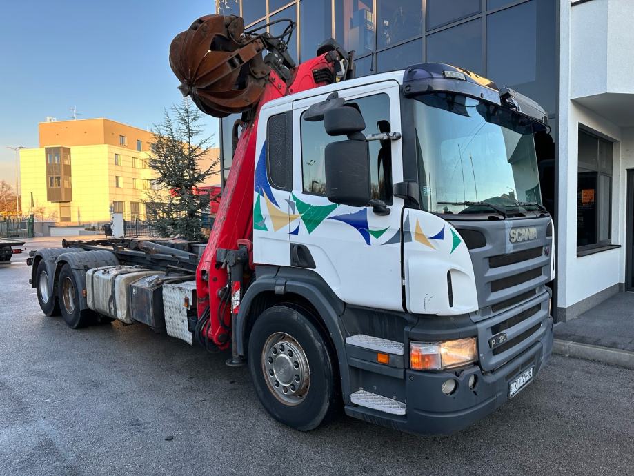 Scania P420 6x4 Palfinger Abroll+Epsilon kran + Grajfer, 2006 god.