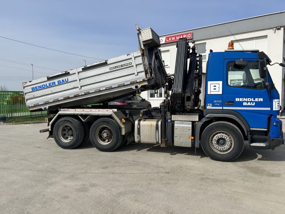 VOLVO FMX 370 KIPER + KRAN HIAB 166xs, 2013 god.