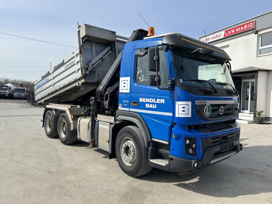 VOLVO FMX 370 KIPER + KRAN HIAB 166xs, 2013 god.