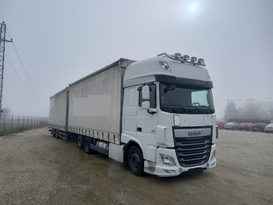 DAF XF 460 FAR TANDEM 7.3+8.2 m Schmitz, 2014 god.