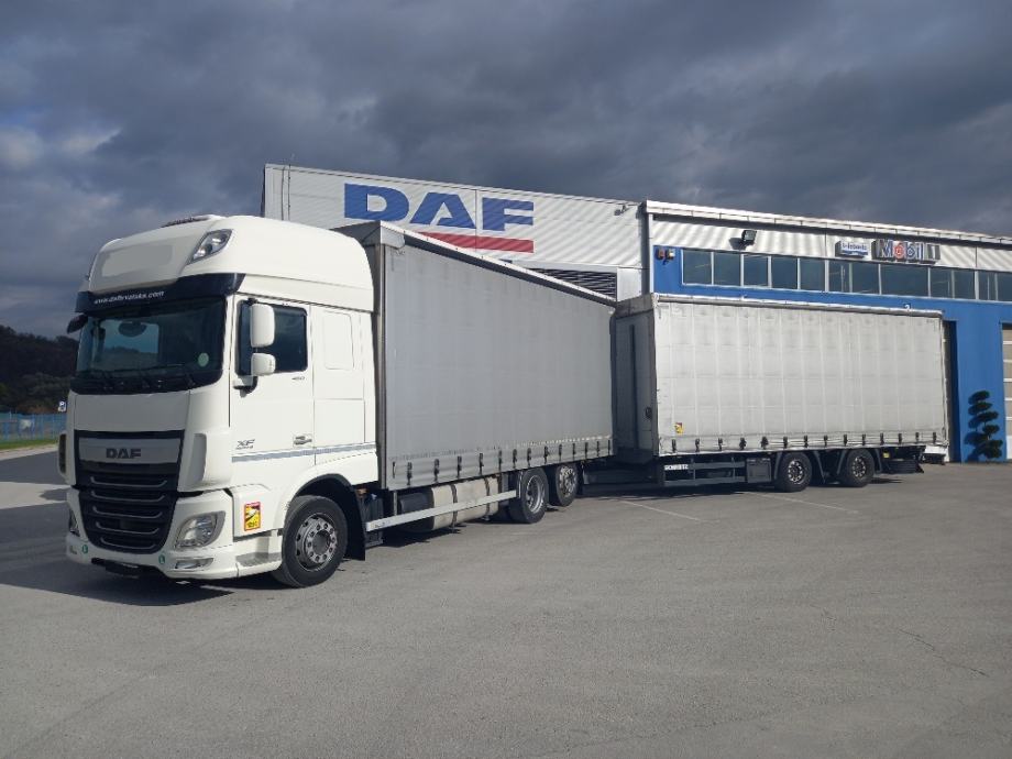 DAF XF 460 FAR - TANDEM 7.3 + 8.2 metara, 2017 god.