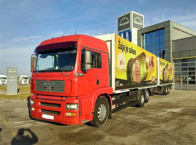 TGA 26.430 6X2-2 LL - za prijevoz pića getranke EURO 4, 2005 god.