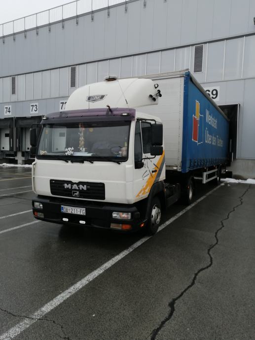 man L2000+Poluprikolica 7000eur REG 1 GOD HITNO, 2003 god.