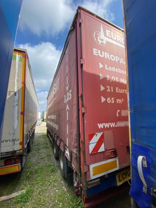 MEUSBURGER MPJ 3, 3-os. tandem prikolica, širenje zadnjih stupova, 2006 ...