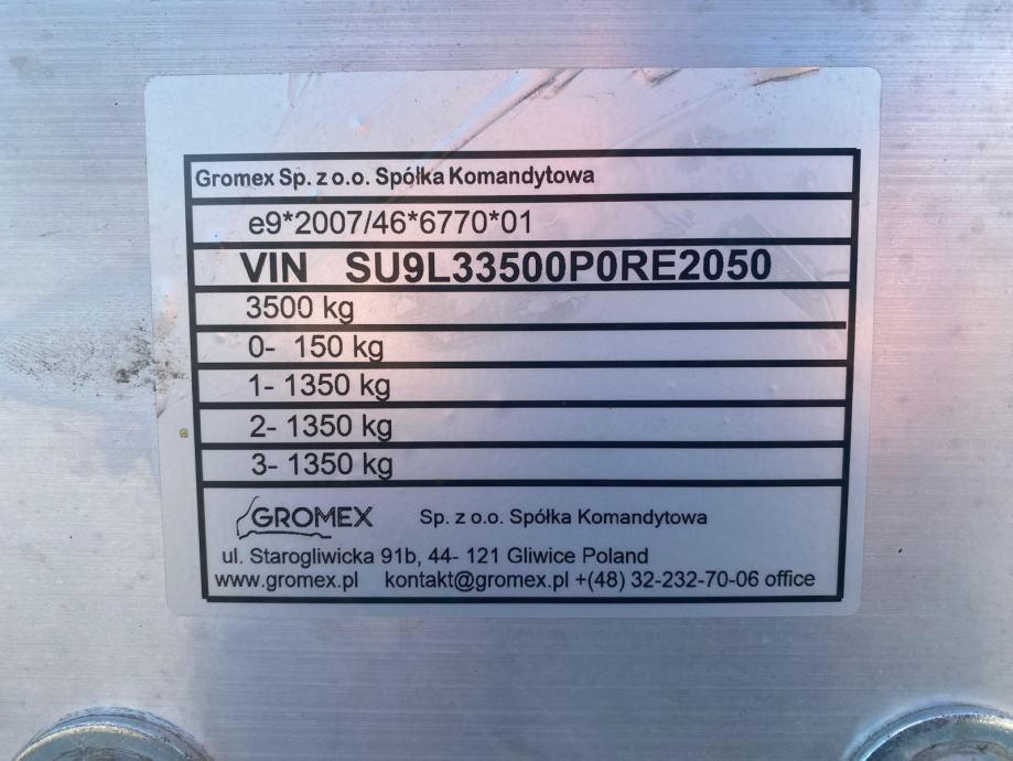 PRIKOLICA GROMEX L3-3500, 2023 god.