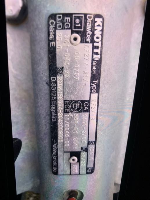 Prikolica KNOTT KF27-B, 2022 god.