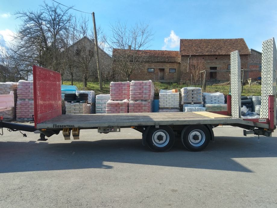 Prikolica labudica za prijevoz strojeva. Original, 2009 god.