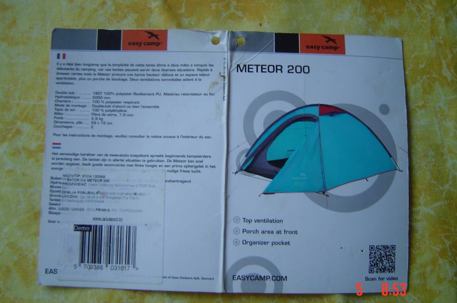 Šator Meteor 200
