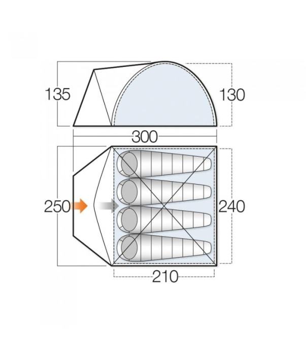 Šator Vango Alpha 400