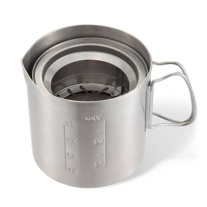 Mini kuhalo na drvca i alkohol plus pripadajući lončić