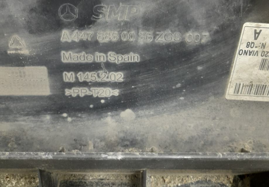 MERCEDES VITO V KLASA ZAŠTITA MOTORA PVC BRANIKA 14-.. A4478850036