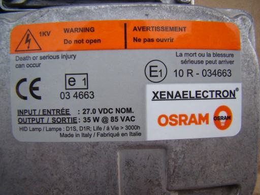 SCANIA R MAN TGS TGX MODUL BALAST XENON 1900353