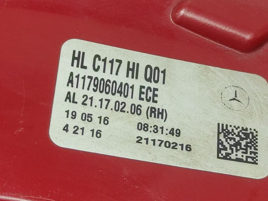 STOP SVJETLO MERCEDES CLA (W117/C117) > 13-16 A1179060401