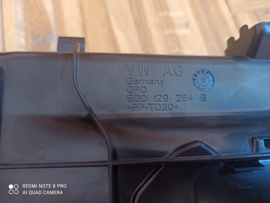 Usmjerivač zraka na veznom limu VW Golf 7 - 5QO129254B kompletan