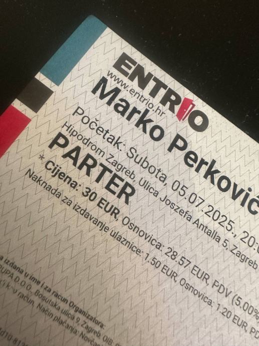 3 karte komplet za 60 eura - Thompson Hipodrom Parter