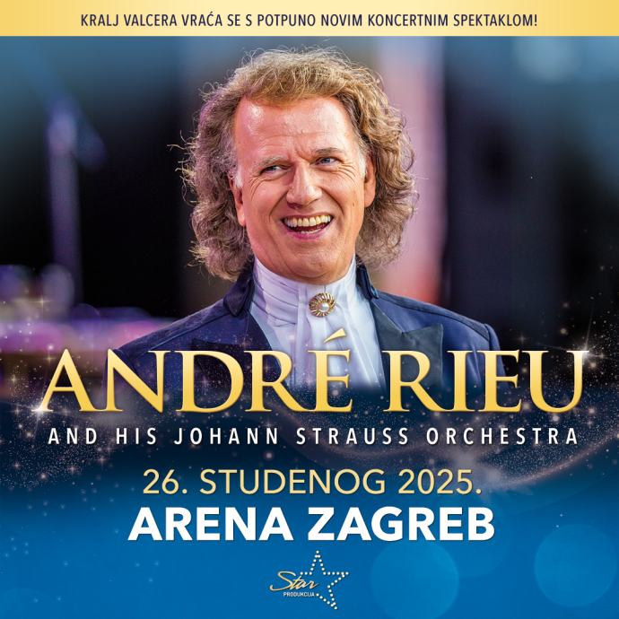 Andre Rieu - prodajem 2 ulaznice za koncert u Areni Zagreb 26.11.2025.